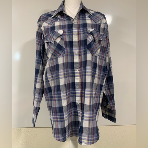 Ely Cattleman | Shirts | Ely Cattleman Long Sleeve Snap Button Shirt ...